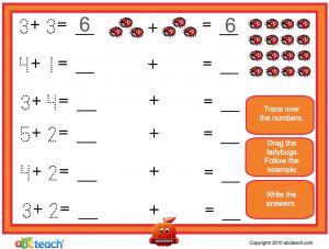 Numbers 13-16 (ladybugs, b/w) Flashcards – Abcteach
