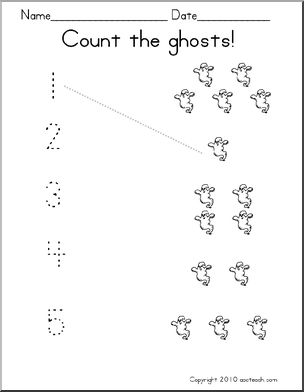 Counting Shapes (pre-k/primary) Worksheet – Abcteach
