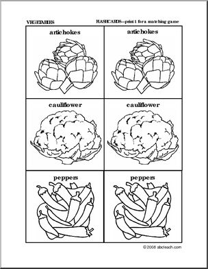 Worksheet Set: Vegetable Theme (preschool/primary) – Abcteach