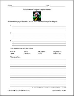 Research and Report: President Washington – Abcteach