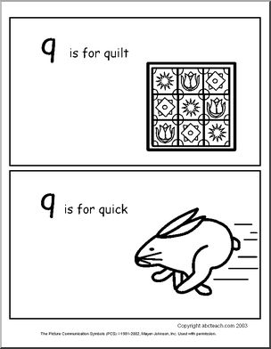 Q Words’ ABC Booklet – Abcteach