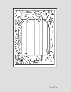 Writing Paper: Rain Forest (primary/elem) – Abcteach