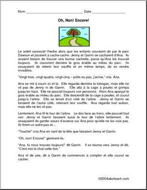 French Reading Comprehension – Page 5 – Abcteach