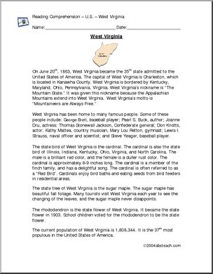 West Virginia – Abcteach