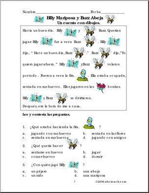 Spanish Rebus – Abcteach