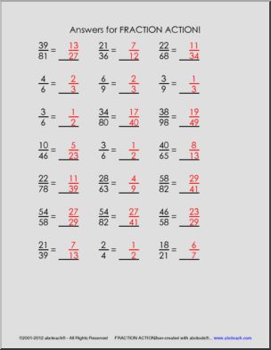 Morning Math Weekly Set – Identifying Fractions – Abcteach
