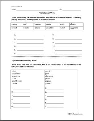 Testing Practice: Alphabet (primary) – Abcteach
