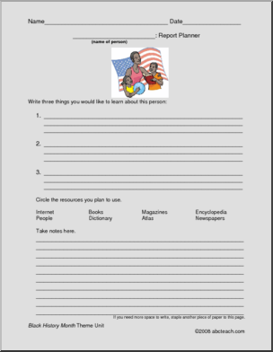 Research and Report: Famous Black Americans – Abcteach