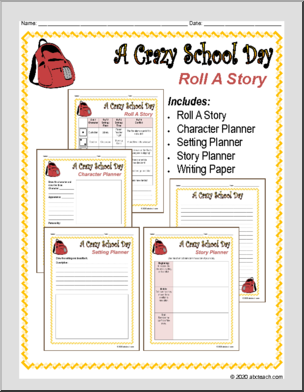 Roll A Story: A Crazy School Day – Abcteach