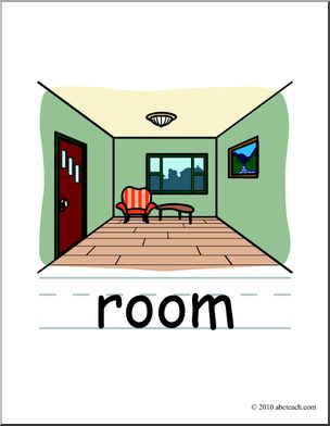 Clip Art: Basic Words: Room Color (poster) – Abcteach
