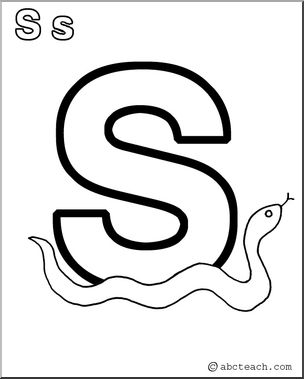 Coloring Page: Alphabet- S – Abcteach