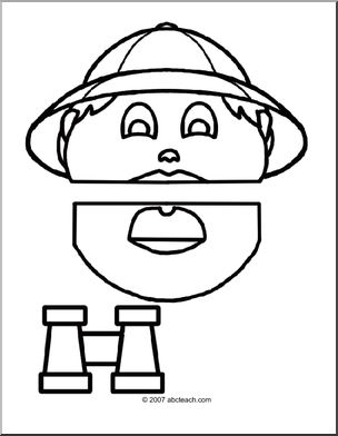 Paper Bag Puppet: Pirate (boy) – Abcteach