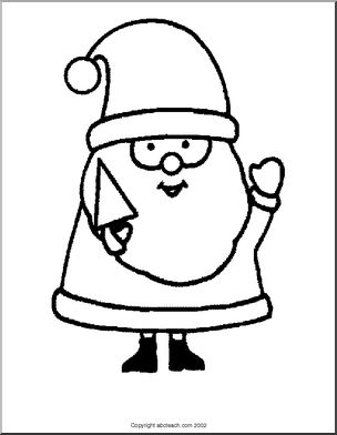 Coloring Page: Christmas – Santa – Abcteach