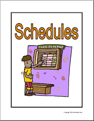Portfolio Cover: Schedules – Abcteach