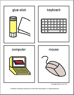 Labels: Illustrated Classroom Items (set 4) – Abcteach
