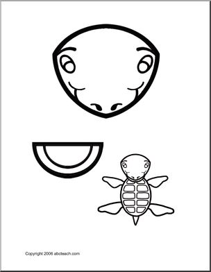 Paper Bag Puppet: Animals – Sea Turtle – Abcteach