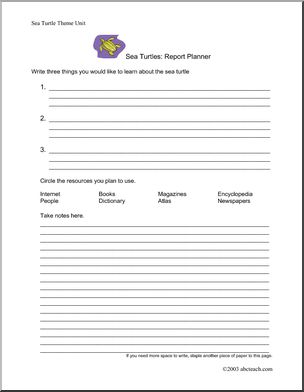 Sea Turtles – Abcteach