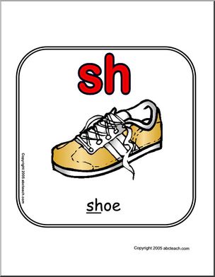Digraph SH Sign – Abcteach