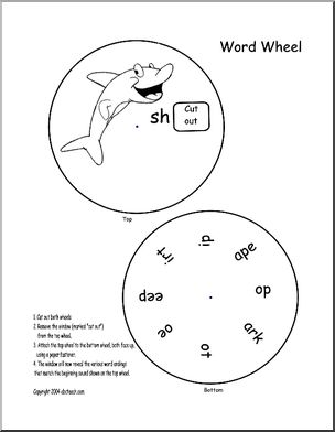 SH Word Wheel – Abcteach