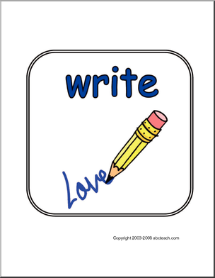 Write Classroom Sign – Abcteach