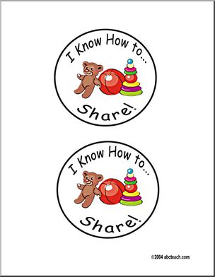 Badge: I can………..! (color) (small) – Abcteach