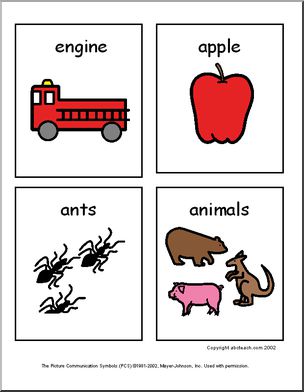 Flashcards: Long Initial Vowels – Abcteach