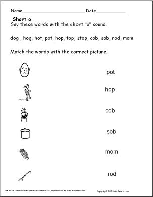 Short Vowel Sounds – Review Packet (k-2) Phonics – Abcteach
