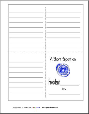 Report Form: Presidents – Abcteach