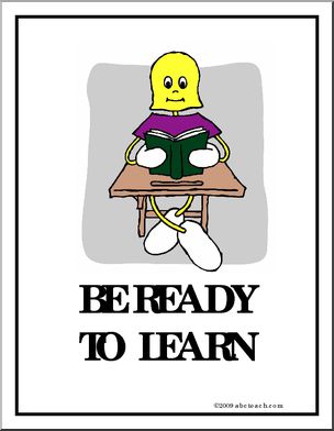 Behavior Poster: “Be Ready to Learn” – Abcteach