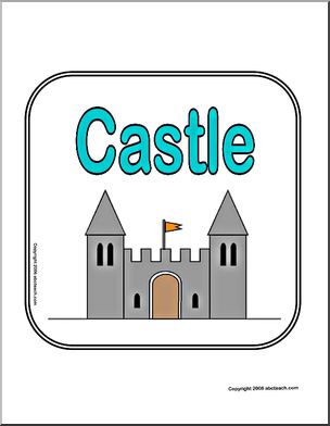 Theme Sign: Castle – Abcteach