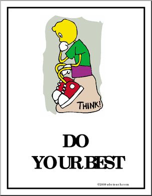 Behavior Poster: “Do Your Best” – Abcteach