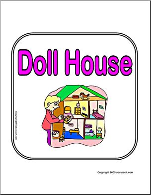 Sign: Doll House – Abcteach