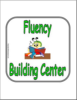 Sign: Fluency Builder Center – Abcteach