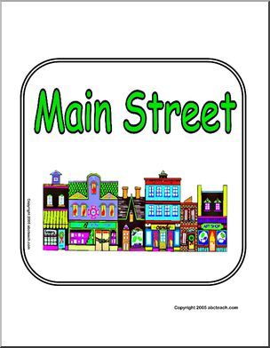 Center Sign: Blocks – Abcteach