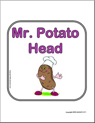 Theme Sign: Mr. Potato Head – Abcteach