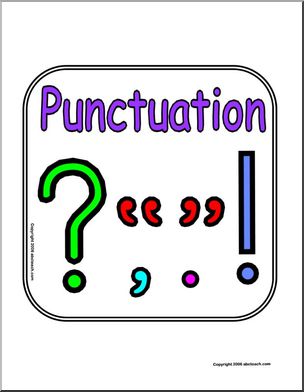 Sign: Punctuation – Abcteach