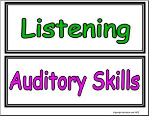 Signs: Classroom Subjects/Skills – Abcteach