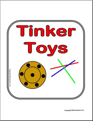 Theme Sign: Tinker Toys – Abcteach