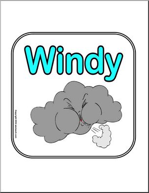 Signs: Weather – Windy – Abcteach