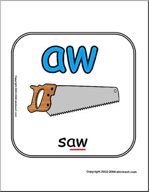 Sign: Vowel Sound AW – Abcteach