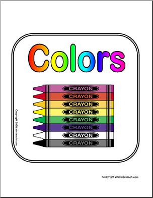 Center Sign: Colors – Abcteach