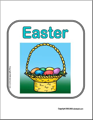Sign: Easter – Abcteach