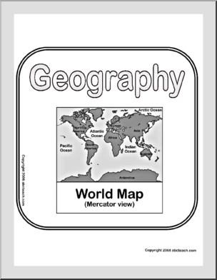 Center Sign: Geography (b/w) – Abcteach