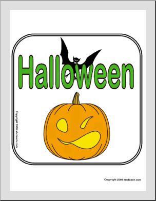 Sign: Halloween – Abcteach