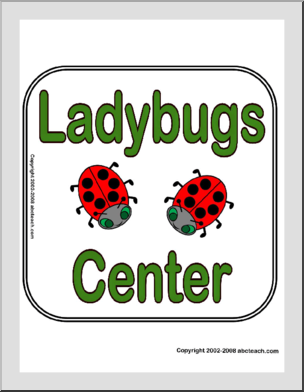 Sign: Ladybugs – Abcteach