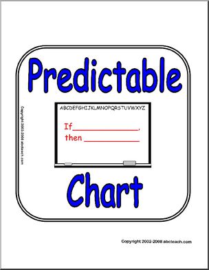 Sign: Predictable Chart – Abcteach