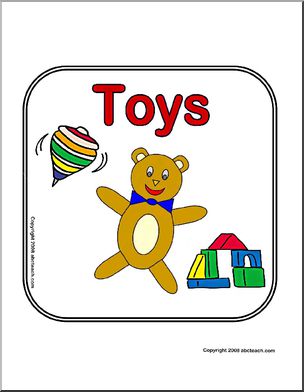 Center Sign: Toys – Abcteach