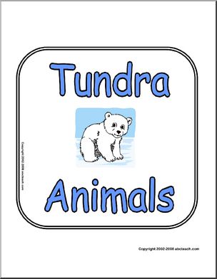 Sign: Tundra Animals – Abcteach