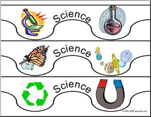 Bulletin Board Trim: Science (small) – Abcteach