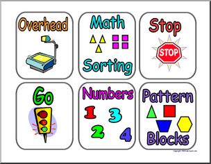 Signs: Math Keywords – Addition (small size) – Abcteach